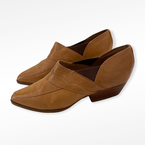 Vintage | Shoes | Vintage Bruno Valenti Tan Leather Western Style ...